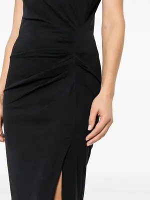 Isabel Marant Étoile Nadela Cotton Jersey Long Dress - Black