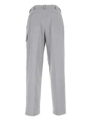 Fendi Gabardine Cargo Trousers With Large Patch Pocket - Gray
