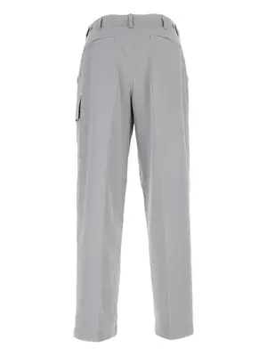 Fendi Cotton Gabardine Cargo Trousers - Gray