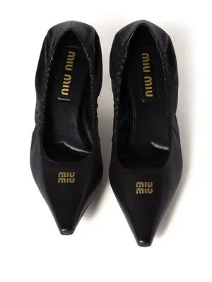 Miu Miu Nappa Leather Pumps - Black