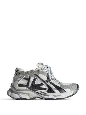 Balenciaga Nylon And Suede-like Fabric Runner Sneakers - Gray
