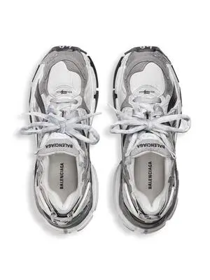 Balenciaga Nylon And Suede-like Fabric Runner Sneakers - Gray