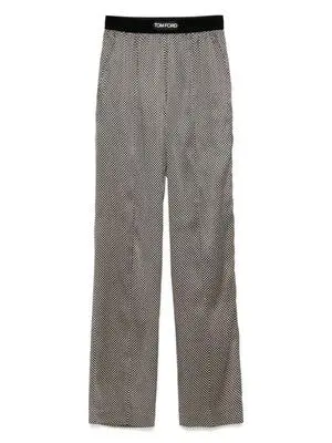 TOM FORD Polka Dot Signature Silk Pj Pants - Multicolor