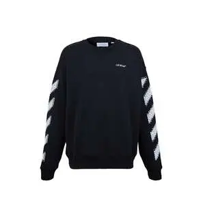 Off-White Pixel Diag Sweatshirt - Black