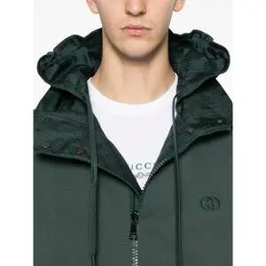 Gucci Cotton Hooded Zip Up Jacket