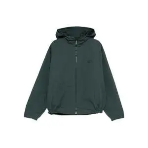 Gucci Cotton Hooded Zip Up Jacket - Green