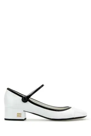 Miu Miu Leather Pumps - White