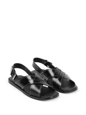 Church's Stud-embellished Crossover Flat Sandals