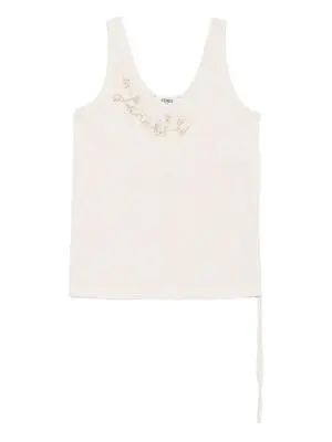 Fendi Embellished Tank Top - Multicolor
