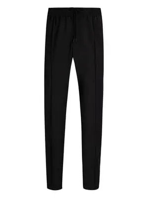 Dolce & Gabbana Drawstring-waist Wool Blend Tapered Trousers - Black