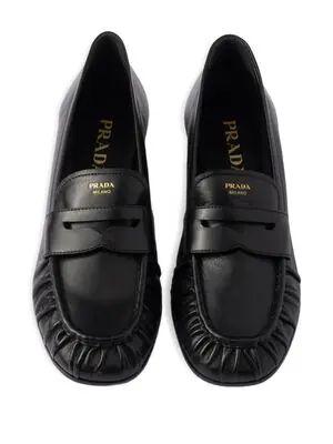 Prada Leather Penny Loafers