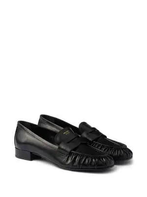 Prada Leather Penny Loafers