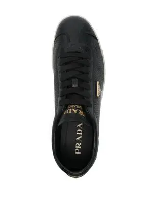 Prada Grained Leather Sneakers