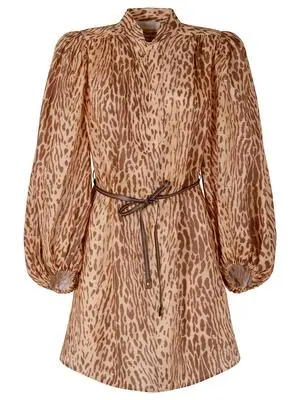 Zimmermann Cascadian Tunic Dress - Brown