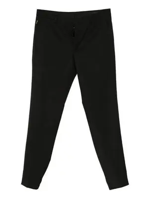 Prada Straight Leg Wool Trousers - Black