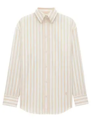 Saint Laurent Striped Cotton Cassandre Shirt - Multicolor