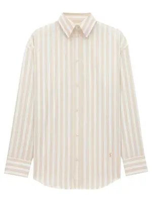 Saint Laurent Striped Cotton Cassandre Shirt - Multicolor