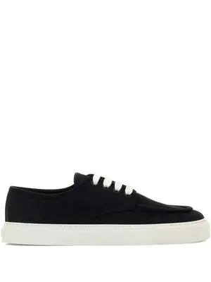 Prada Prada Men Canvas Lace-Up Sneakers Blue