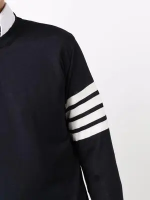 Thom Browne Merino Wool Pullover - Blue