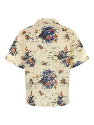 Prada Hawaii Batista Cotton Short-sleeved Shirt