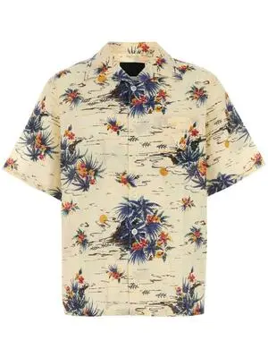 Prada Hawaii Batista Cotton Short-sleeved Shirt - Multicolor