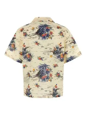 Prada Hawaii Batista Cotton Short-sleeved Shirt - Multicolor