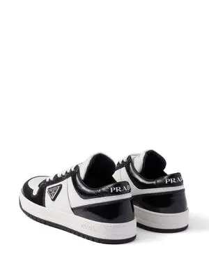 Prada Downtown Leather Sneakers - Black