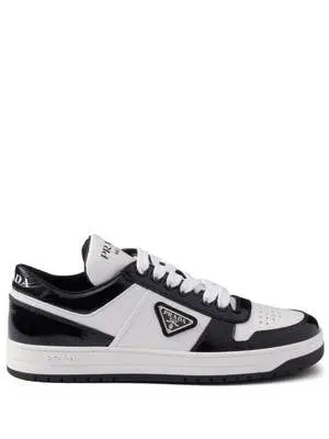 Prada Downtown Leather Sneakers - Black