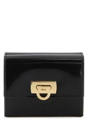 FERRAGAMO Leather Wallet - Black