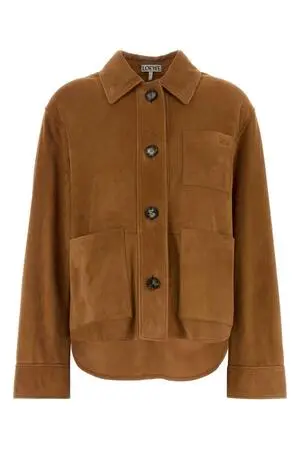 Loewe Suede Jacket - Brown