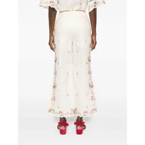 Zimmermann Neutrals Trousers Flared Trousers