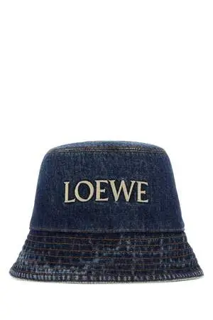 Loewe Denim Bucket Hat - Blue