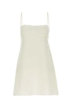 Miu Miu Linen Blend Mini Dress