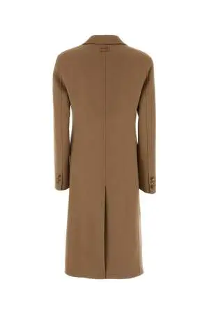 Miu Miu Camel Wool Blend Coat