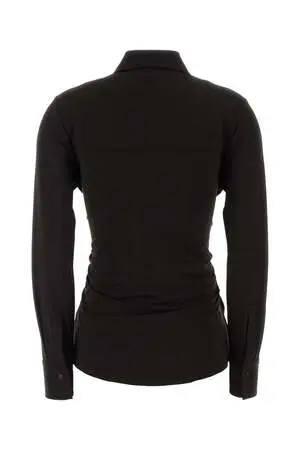 FERRAGAMO Stretch Viscose Shirt - Brown