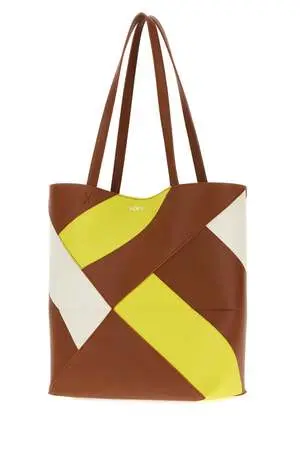 Loewe Leather Puzzle Fold Shopping Bag
