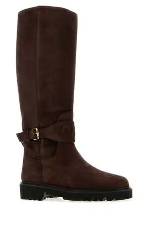 Valentino Garavani Suede Vlogo Signature Boots