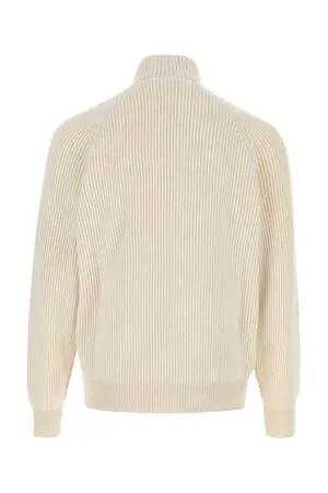 Brunello Cucinelli Ivory Cashmere Cardigan