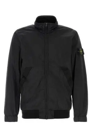 Stone Island Nylon Bomber Jacket - Black