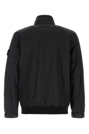 Stone Island Nylon Bomber Jacket - Black