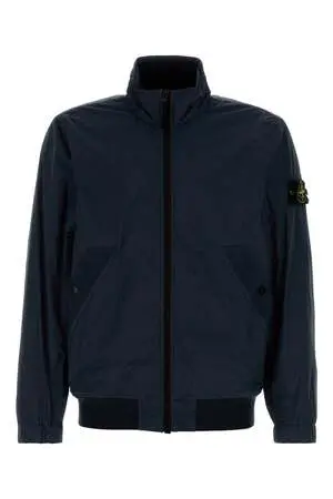 Stone Island Dark Nylon Bomber Jacket - Blue