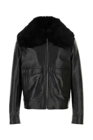 Dolce & Gabbana Leather Jacket - Black