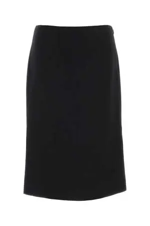 Fendi Wool Blend Skirt - Black