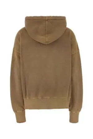 GOLDEN GOOSE Camel Cotton Oversize Sweatshirt - Brown