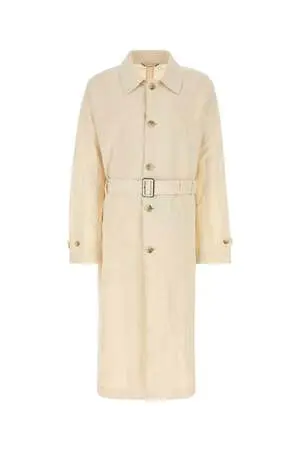 Dolce & Gabbana Sand Cotton Blend Trench Coat