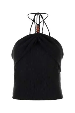 Magda Butrym Stretch Jersey Top - Black
