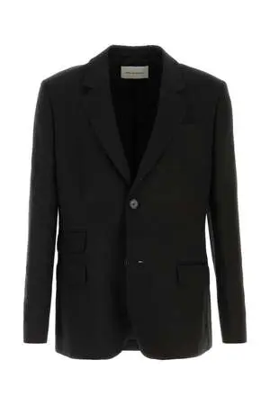 AMI Paris Viscose Blend Blazer - Black