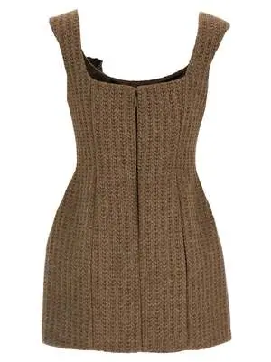 Giuseppe Di Morabito Knitted Wool Mini Dress