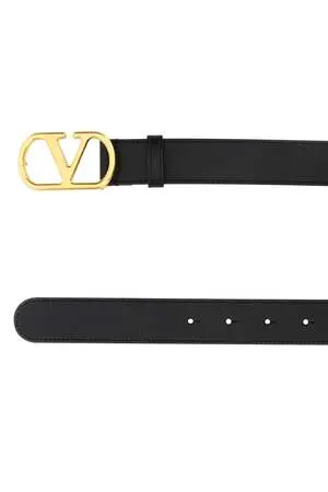 Valentino Garavani Leather Vlogo Belt