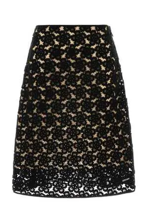 Miu Miu Lace Skirt - Black